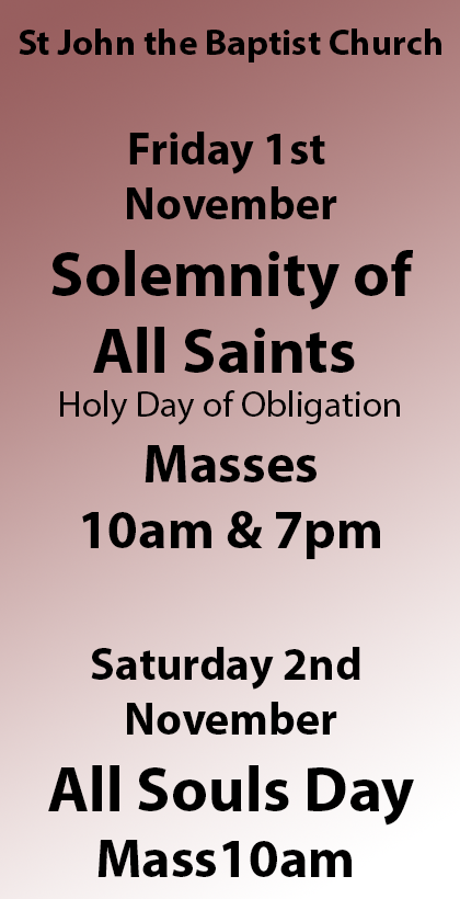 Mass Times | St John's RC Church, Perth